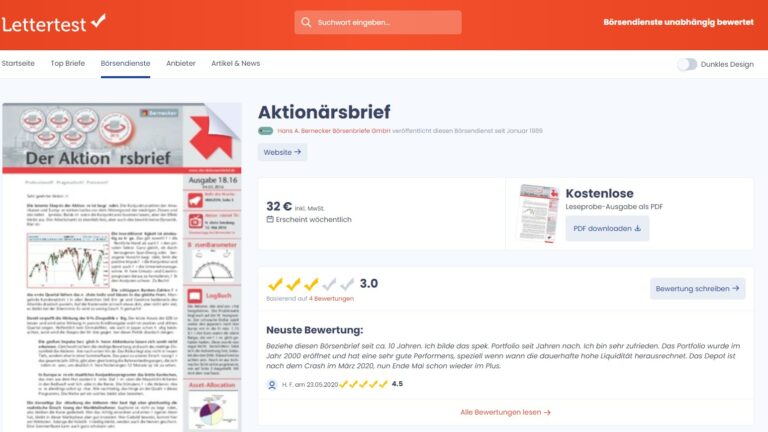 Bernecker Börsenbriefe Erfahrungen | Kosten (2026)